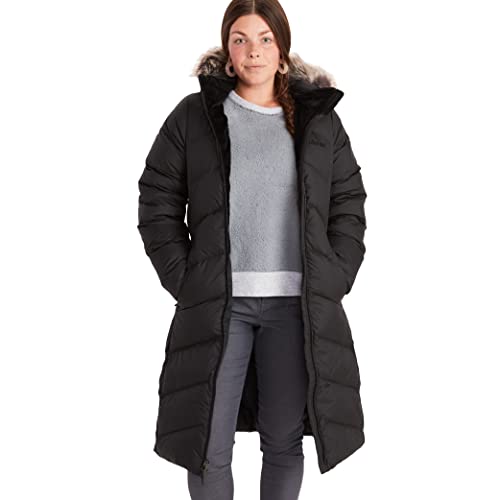 MARMOT Women’s Montreaux Full-Length Parka | Down-Insulated, Water-Resistant, Jet Black, Small