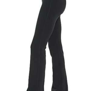 Bally Total Fitness Women's High Rise Tummy Control Bootleg Pant, Black, Medium