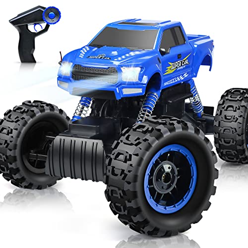 Double E RC Cars Remote Control Car 1:12 Off Road Monster Truck for Boy Adult Gifts,2.4Ghz All Terrain Hobby Car,4WD Dual Motors LED Headlight Rock Crawler