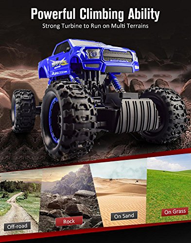 Double E RC Cars Remote Control Car 1:12 Off Road Monster Truck for Boy Adult Gifts,2.4Ghz All Terrain Hobby Car,4WD Dual Motors LED Headlight Rock Crawler