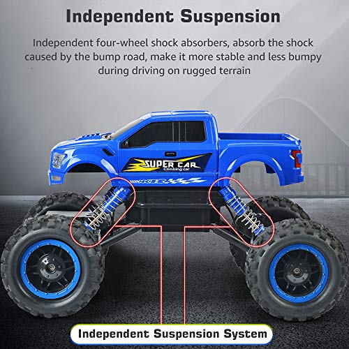 Double E RC Cars Remote Control Car 1:12 Off Road Monster Truck for Boy Adult Gifts,2.4Ghz All Terrain Hobby Car,4WD Dual Motors LED Headlight Rock Crawler