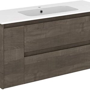 WS Bath Collections 120 SA Ambra Bathroom Vanity, Samara Ash