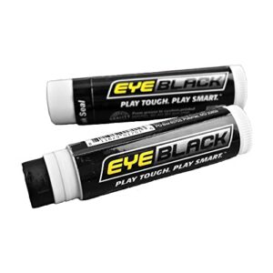 eyeblack anti-glare under eye black sports grease stick for pro performance - softball, football, baseball, soccer, cheer, volleyball – tailgate, championship, playoffs, game day - black, 1 stick