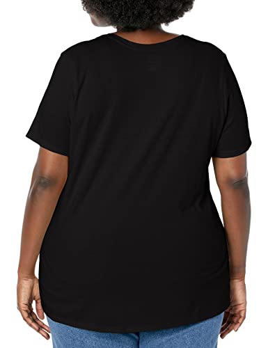 JUST MY SIZE womens Just My Size Women's Plus-size Graphic Short Sleeve V-neck T-shirt T Shirt, Big Love, 3X US