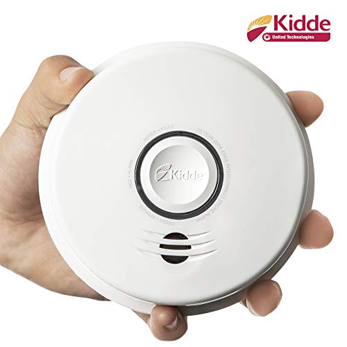 Kidde Smoke Detector, 10-Year Battery, Photoelectric Sensor Wire-Free Interconnect Smoke Alarm, Voice Alert