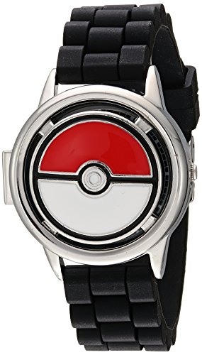 Accutime Kids Pokemon Pikachu Analog Quartz Wrist Watch with Blue Face & Black Strap, Cool Inexpensive Gift & Party Favor for Boys, Toddlers, Girls, Adults All Ages (Model: POK9025)