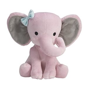 bedtime originals twinkle toes pink elephant plush, hazel, 1 count (pack of 1)