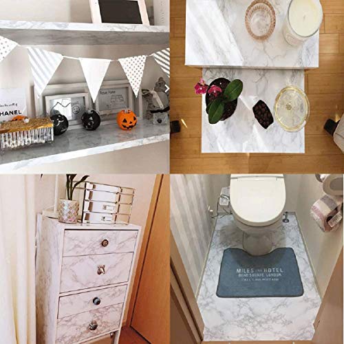 Marble Wallpaper Granite Paper for Old Furniture Self Adhesive and Removable Cover Surfaces 17.71 inch x 78inch Marble Paper Peel and Stick Easy to Apply