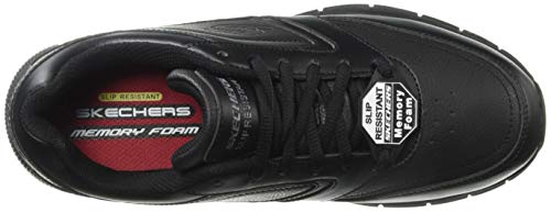 Skechers Men's Nampa Food Service Shoe, Black, 13