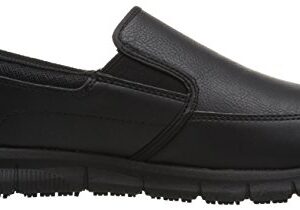 Skechers Men's Nampa-Groton Food Service Shoe, Black, 12 Wide