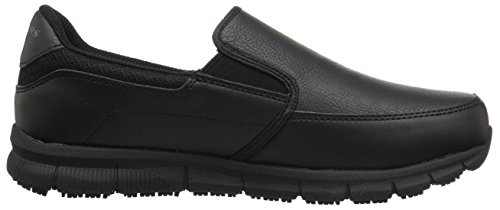 Skechers Men's Nampa-Groton Food Service Shoe, Black, 12 Wide