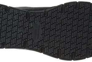 Skechers Men's Nampa-Groton Food Service Shoe, Black, 12 Wide