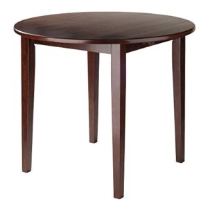 winsome wood clayton dining walnut, 35.98x35.98x29.13