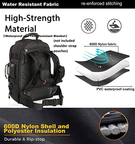 WolfWarriorX Tactical Backpack for men Military Army Expandable 3 Day Pack for Camping Hiking