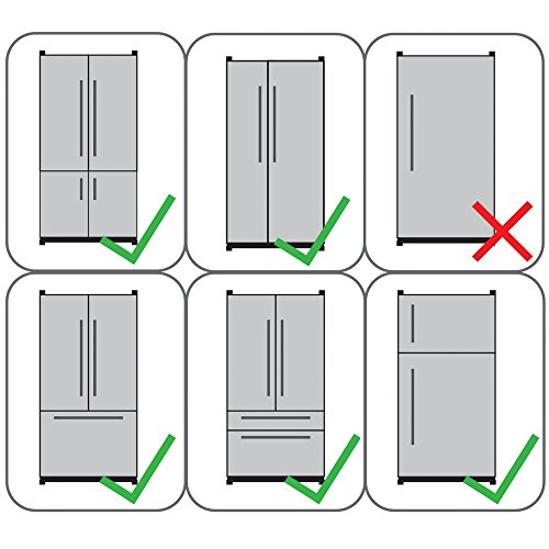 Qdos Adhesive Fridge/Freezer Lock - Easy One Handed Operation - Patented ZeroPinch Design - Unique Modern Design Refrigerator Lock, Chrome, Pack of 1