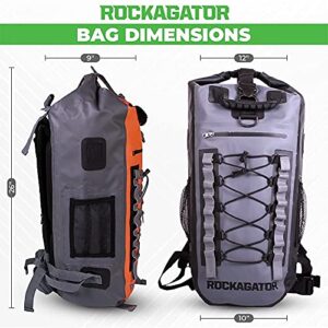 Rockagator Waterproof Backpacks - Hydric Series 40 Liter Hunting Camouflage Quick-Submersion Waterproof Backpack, River Dry Bag for Canoeing, Kayaking or Rafting, Covert