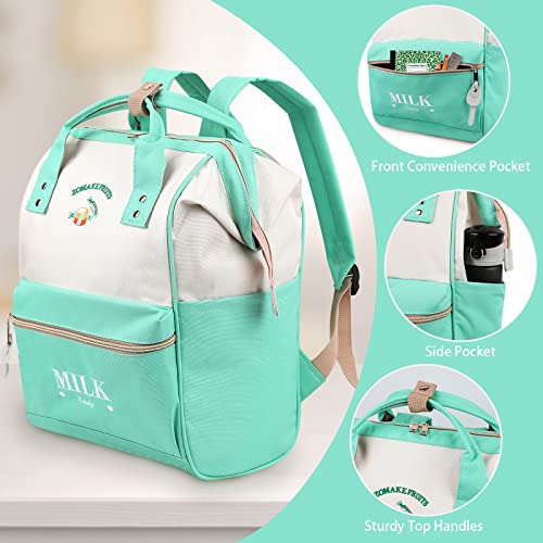 ZOMAKE 15.6 Inch Travel Laptop Backpack for Women Men - Anti Theft Water Resistant Bag Daypack - Computer Bag Business Work Cute Backpacks(Candy)