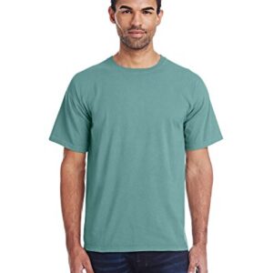 Men's 5.5 oz., 100% Ringspun Cotton Garment-Dyed T-Shirt L CYPRESS GREEN