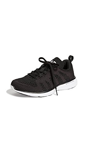 APL: Athletic Propulsion Labs Women's Techloom Pro Sneakers, Black/White/Black, 7.5 Medium US