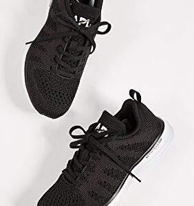 APL: Athletic Propulsion Labs Women's Techloom Pro Sneakers, Black/White/Black, 7.5 Medium US