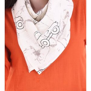 Indian Women's Plain With Scarf Rayon Kurti Orange Top By Chichi, Small