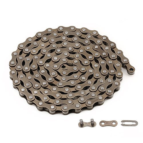 ZONKIE Bike Chain Single-Speed, Bicycle Chain 1 Speed, 1/2 × 1/8 inch,116 Links