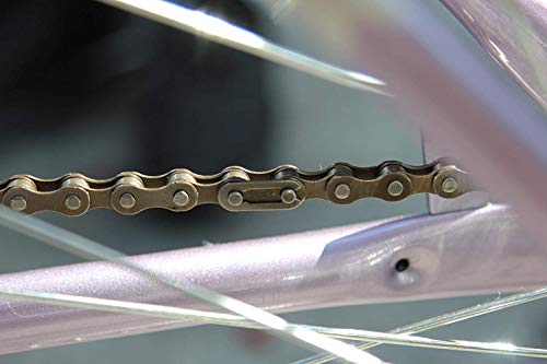 ZONKIE Bike Chain Single-Speed, Bicycle Chain 1 Speed, 1/2 × 1/8 inch,116 Links