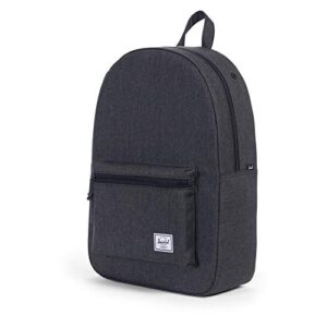 Herschel Settlement Backpack, Black Crosshatch/Black, Classic 23.0L