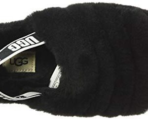 UGG Kids' Fluff Yeah Slide Slipper, Black, 4