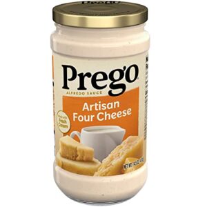 prego four cheese alfredo sauce, 14.5 oz jar (case of 6)