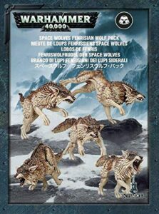 games workshop 99120101221" space wolves fenrisian wolf pack plastic kit