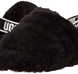 UGG Women's Fluff Yeah Slide Slipper, Black, 11 M US