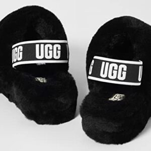 UGG Women's Fluff Yeah Slide Slipper, Black, 11 M US