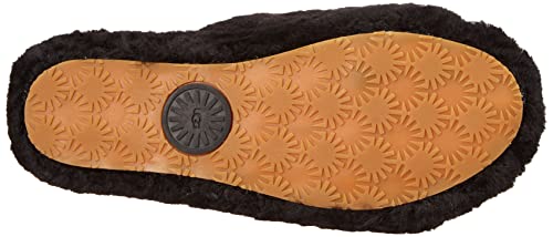 UGG Women's Fluff Yeah Slide Slipper, Black, 11 M US