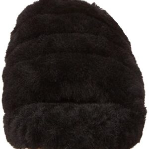 UGG Women's Fluff Yeah Slide Slipper, Black, 11 M US