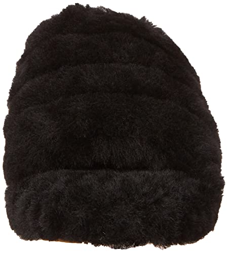 UGG Women's Fluff Yeah Slide Slipper, Black, 11 M US