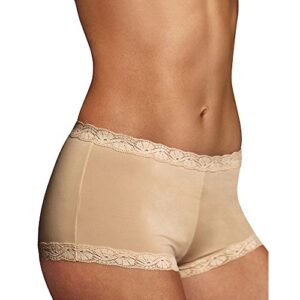 maidenform women's microfiber and lace boyshort