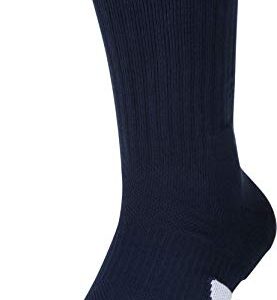 NIKE Elite Basketball Crew Socks (Midnight Navy/White, Medium)