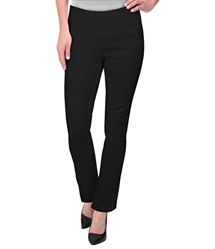 Hybrid Womens Business Millennium Slim Bootcut Skinny Pants P44972BL Black XL