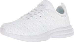 apl: athletic propulsion labs women's techloom phantom sneakers, white, 9.5 medium us