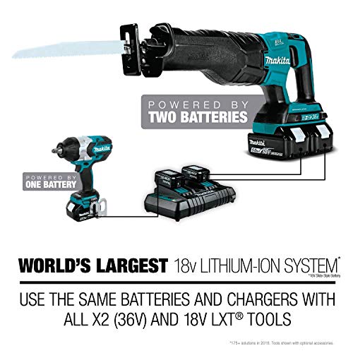 Makita XUX01ZM5 36V (18V X2) LXT® Brushless Couple Shaft Power Head with String Trimmer Attachment, Tool Only