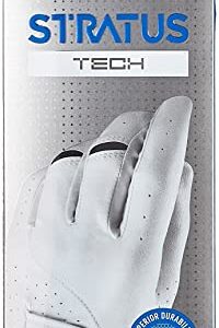 TaylorMade Stratus Tech Glove 2-Pack (White, Left Hand, Large), White(Large, Worn on Left Hand)