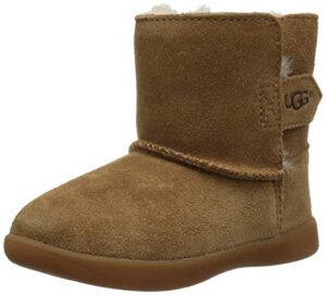 ugg baby keelan ankle boot, chestnut, 4/5 m us infant