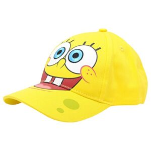 Nickelodeon Spongebob SqaurePants Yellow Adjustable Baseball Cap Unisex Toddlers, Ages 2-5