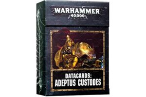 games workshop datacards - adeptus custodes (2018 edition)