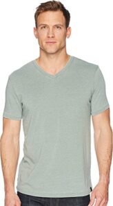 lucky brand men's venice burnout v-neck tee shirt, laurel wreath, small