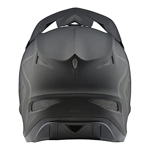 Troy Lee Designs D3 Fiberlite Mono Full-Face Downhill BMX Mountain Bike Adult Helmet with TLD Shield Logo (2XLarge, Black)