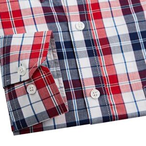 Double Pump Mens Button Down Shirts Cotton Long Sleeve Shirts Regular Fit (SL02A,L)