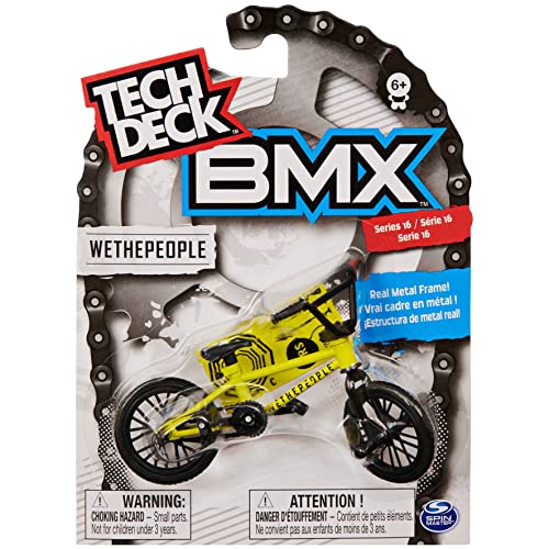 Tech Deck BMX Finger Bike Series 12-Replica Bike Real Metal Frame, Moveable Parts for Flick Tricks Games (Styles Vary)