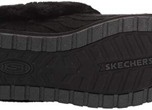 Skechers Women's Ice Angel Slipper, Black/Black, 9